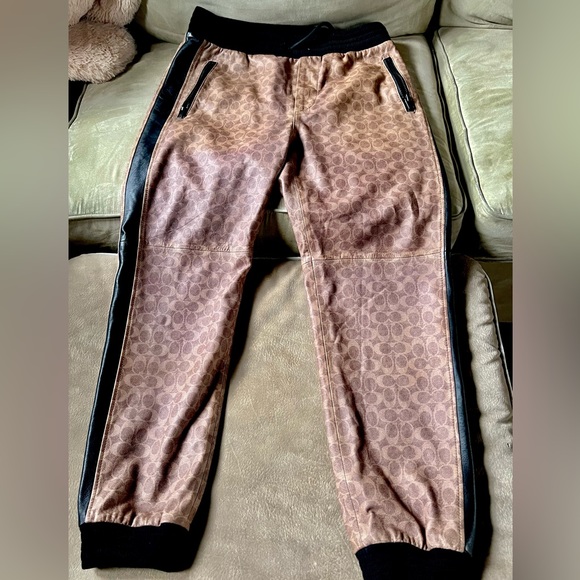 Coach | Pants | Coach Monogram Lambskin Pants | Poshmark